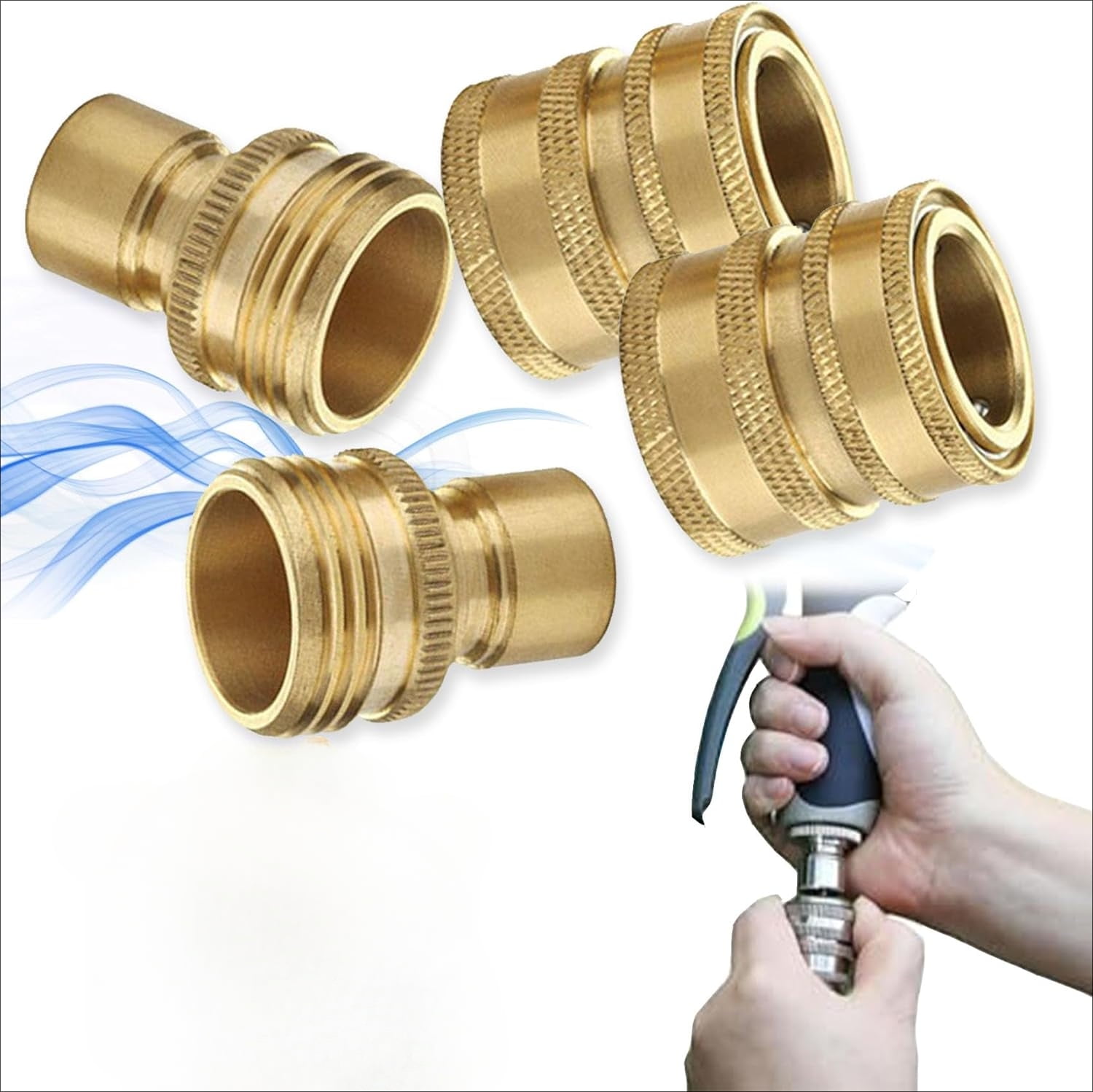 Arshipscho-Arshipscho Stainless Steel Garden Hose Quick Connect ...