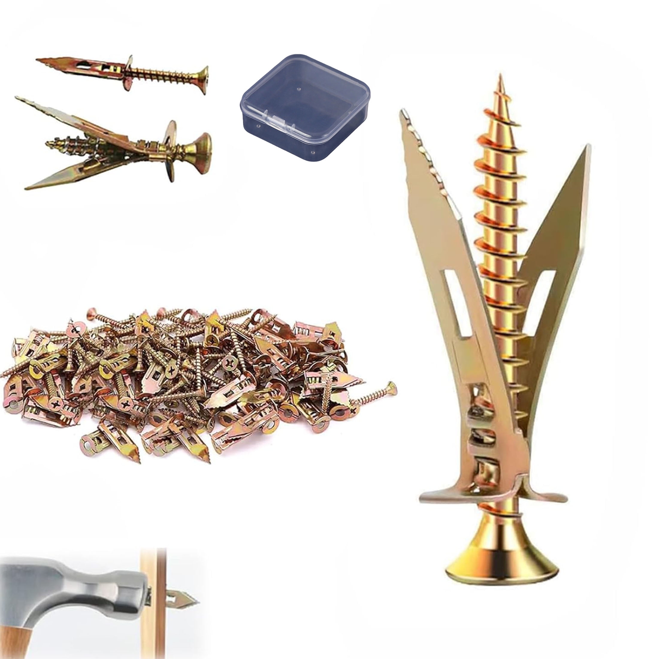 Arshipscho Self Drilling Anchors - Heavy Duty Self Drilling Drywall ...