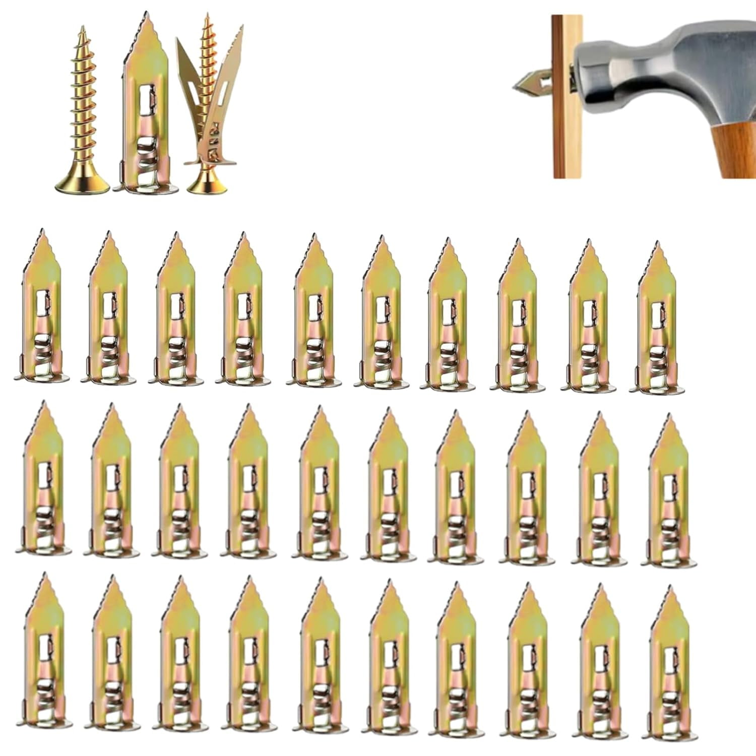 Arshipscho Self Drilling Anchors, Self Drilling Drywall Anchors with ...