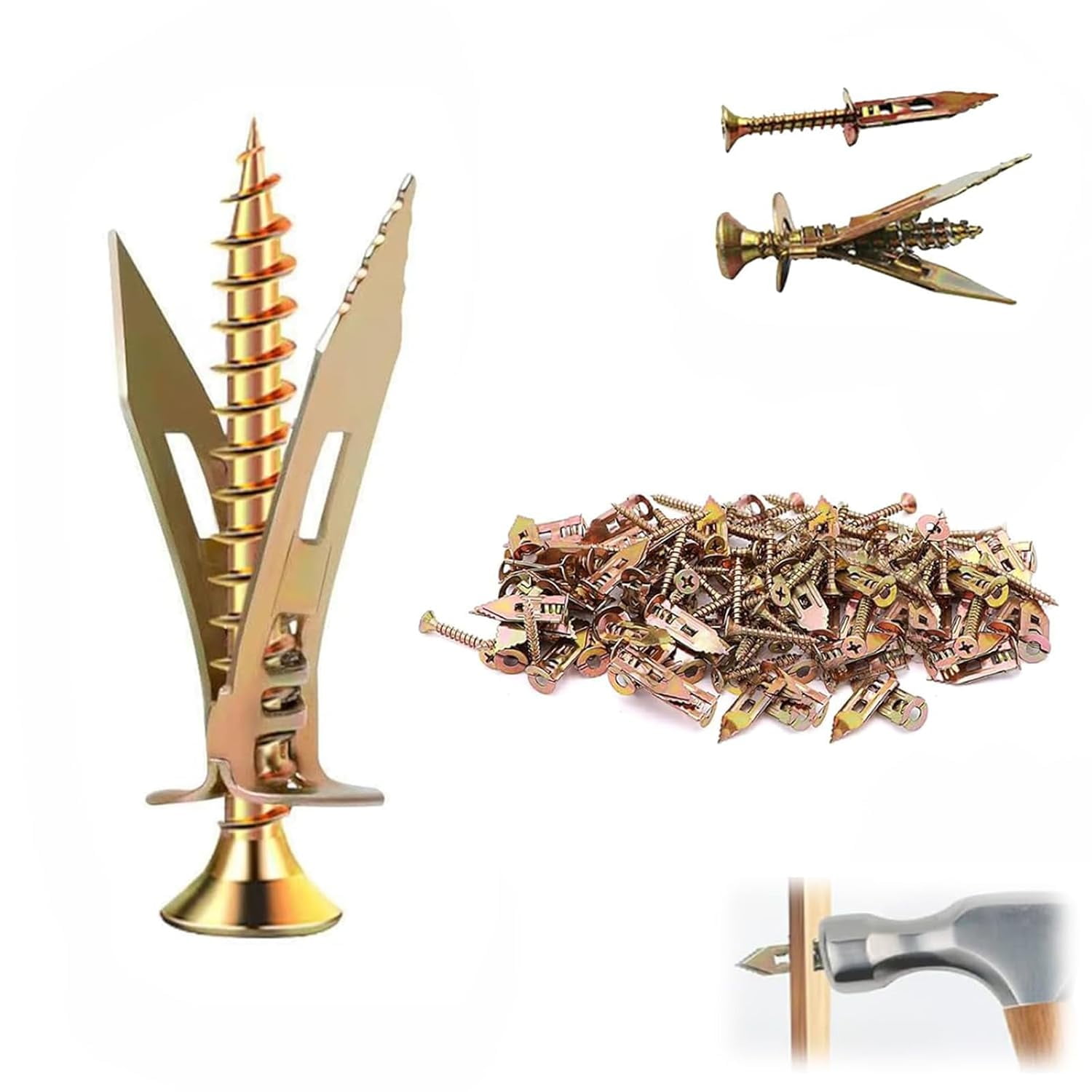 Arshipscho Self Drilling Anchors, Self Drilling Drywall Anchors with ...