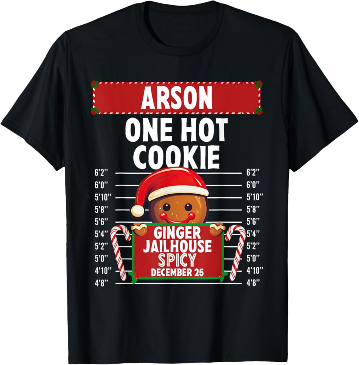 Arson Ginger Jailhe Gingerbread Pajamas T-Shirt - Walmart.com
