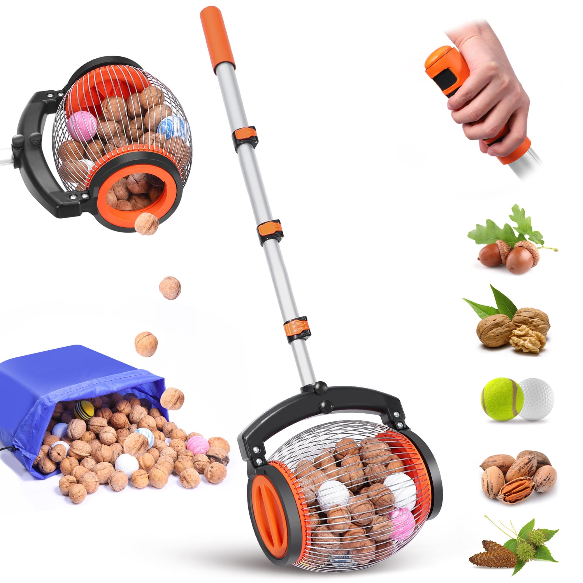 Arsvita Acorn Picker Upper Roller, Nut Gatherer, Multifunctional Acorn ...