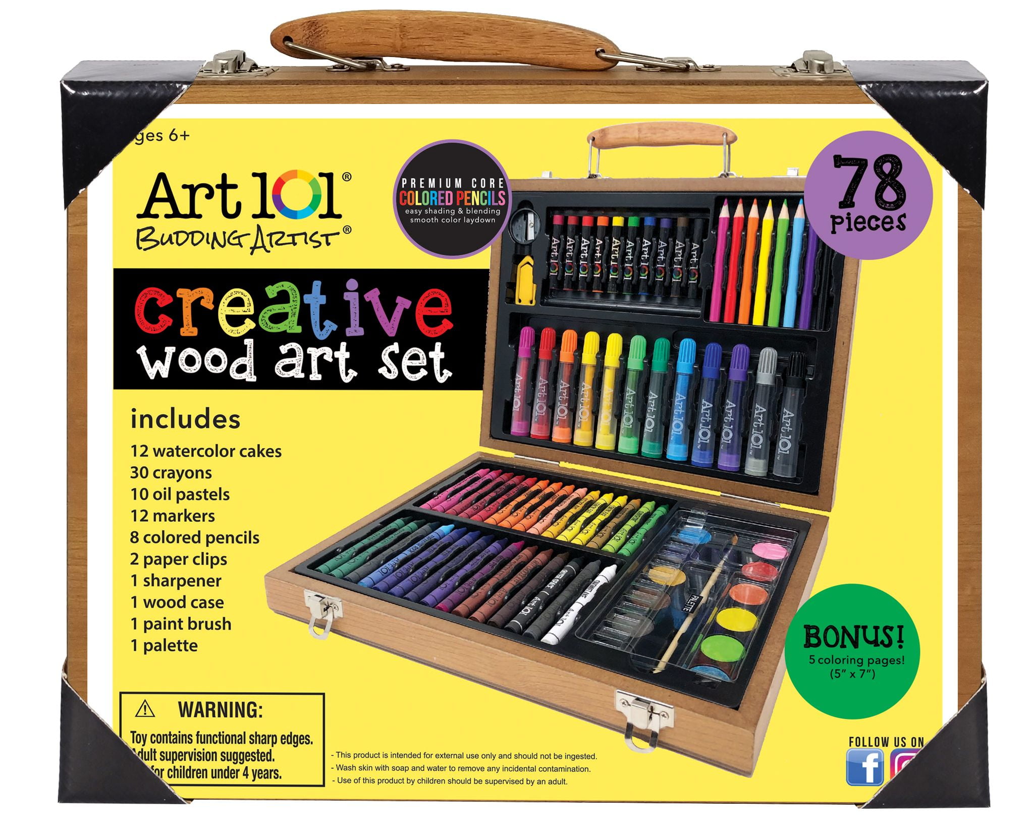 Art 101 Budding Artist Creative Multifunctional Art Set for Children ...