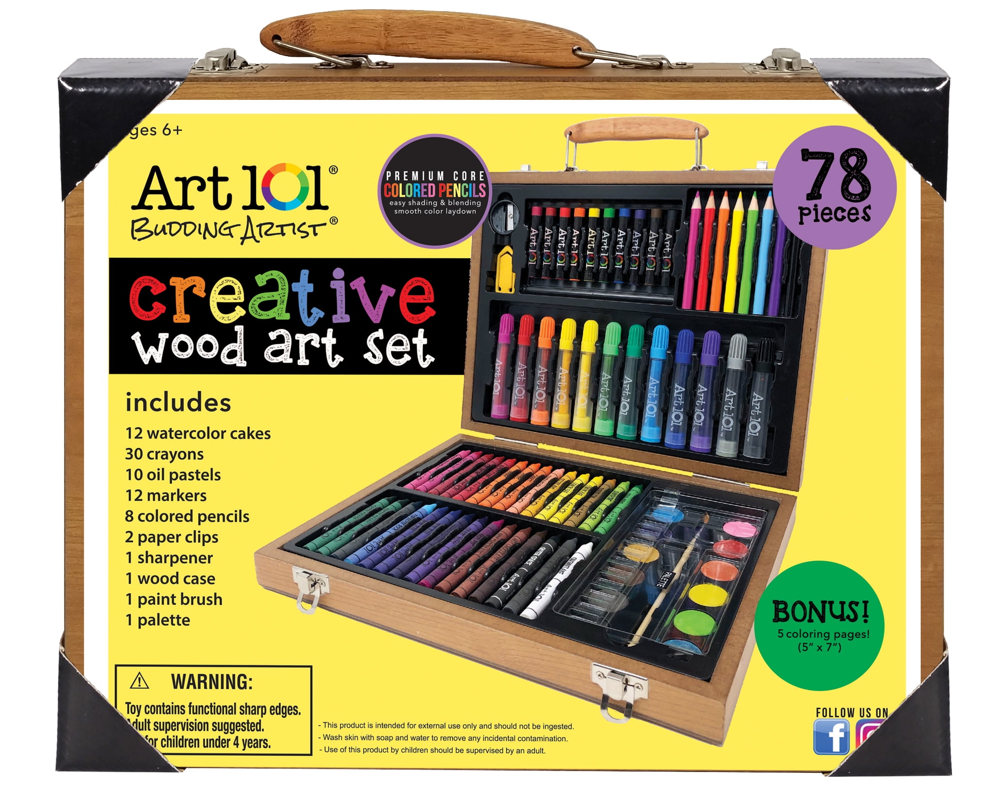 Art 101 Budding Artist Creative Multifunctional Art Set / Kit for ...