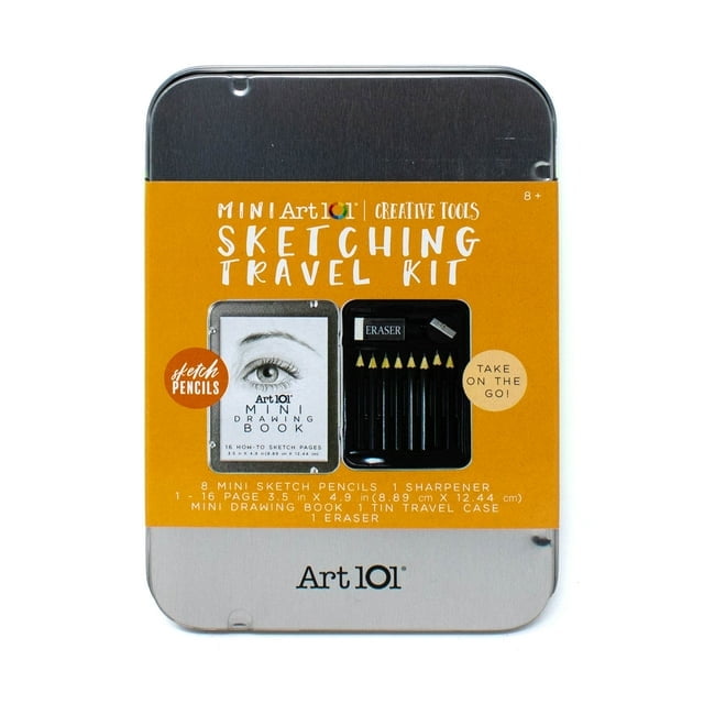Art 101 Creative Tools Sketching Tin Drawing Set for Children to Adults ...