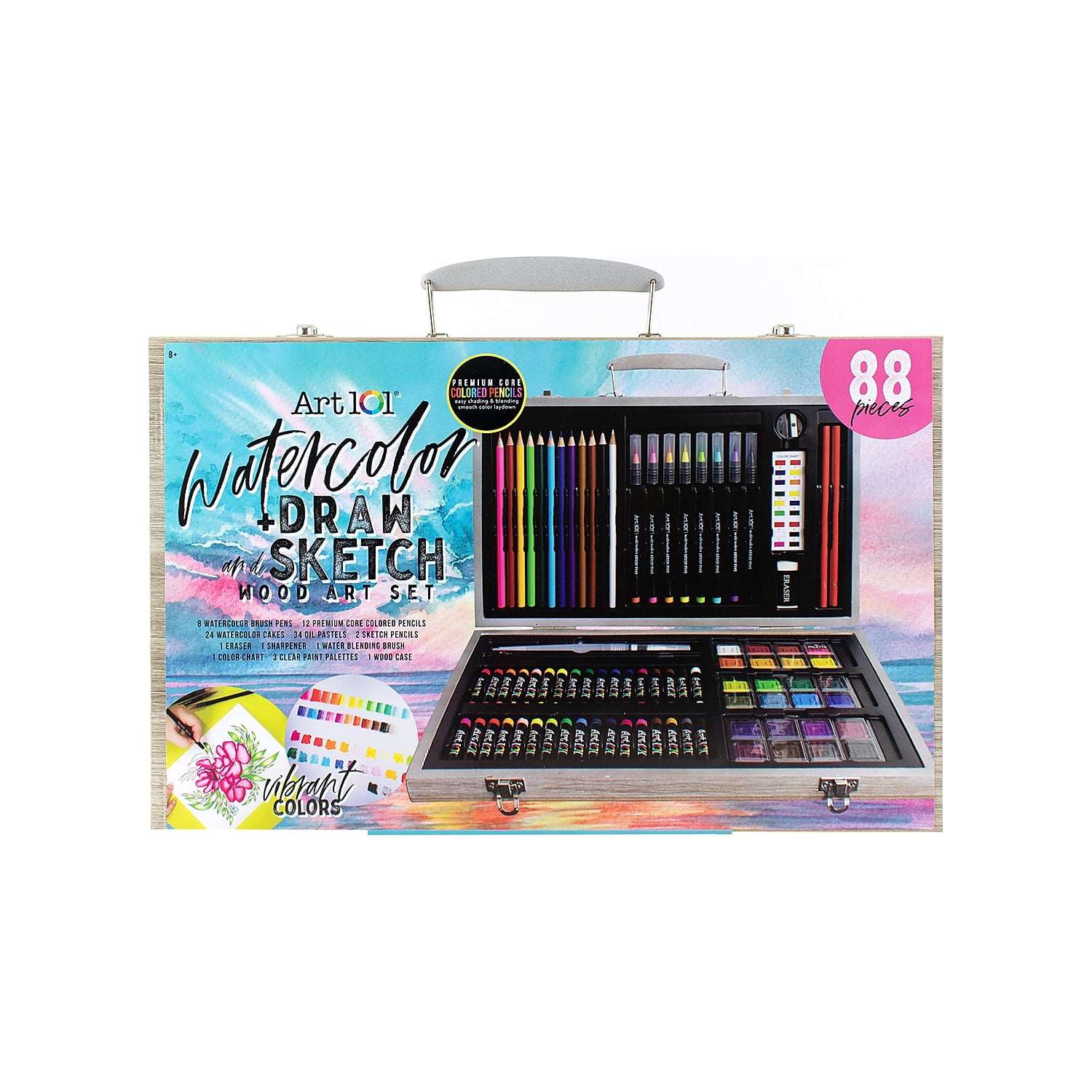Art 101 Watercolor, Draw and Sketch Multifunctional Art Set / Kit with ...