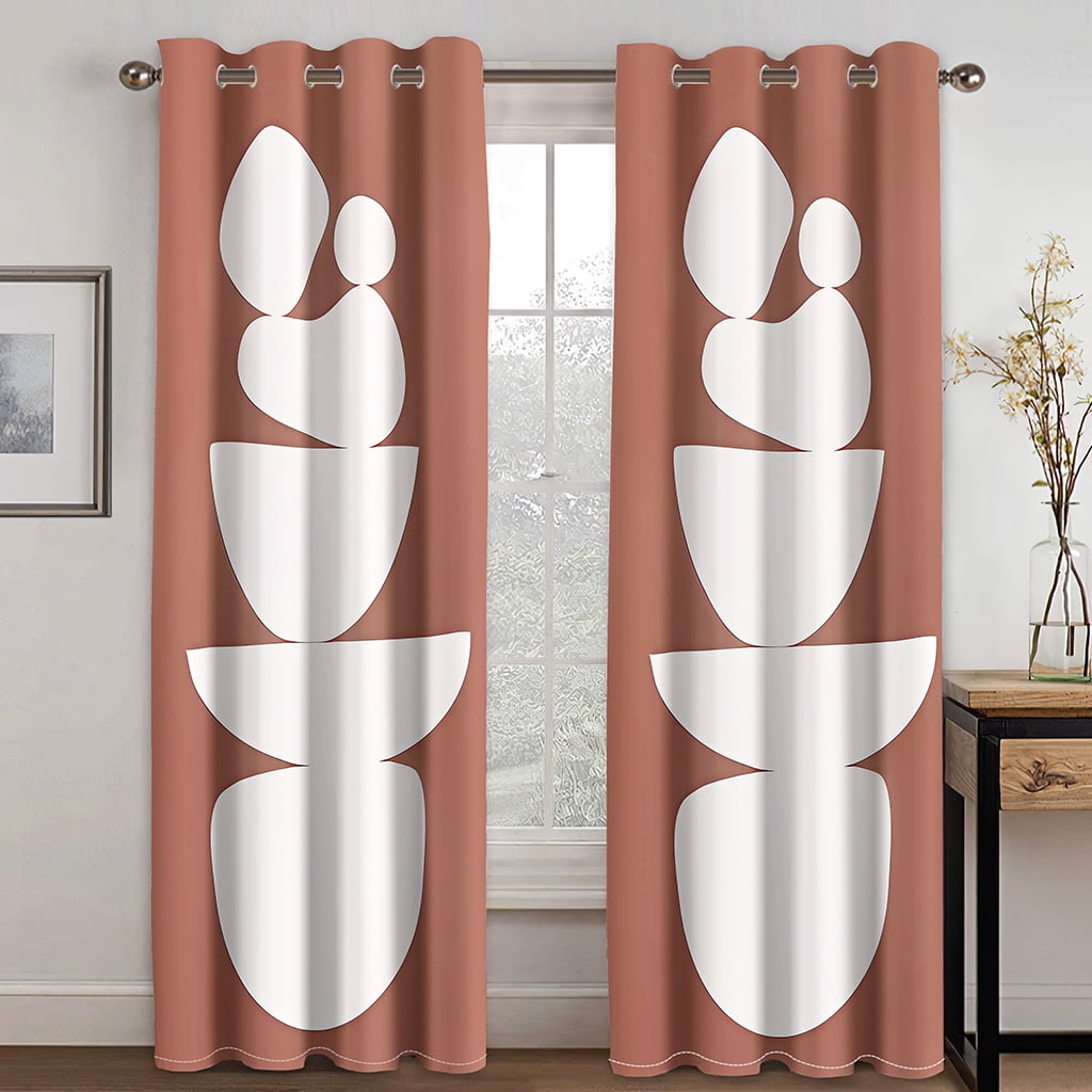 Art Abastract Colorful Morandi Artworks Kids Window Curtains Blinds For ...