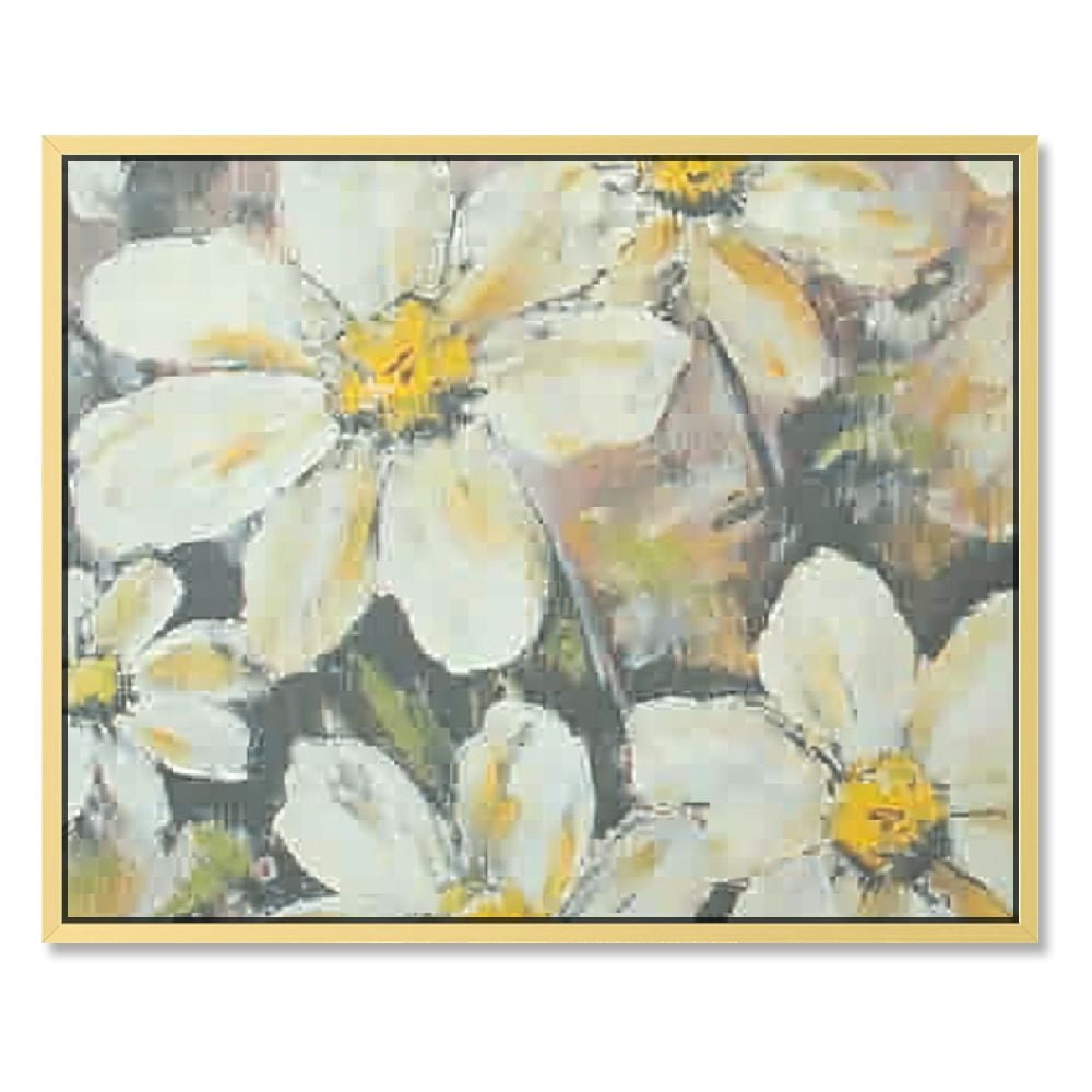 Art Acoustic Panels Soundproof Panel: White Flower Print Poster ...