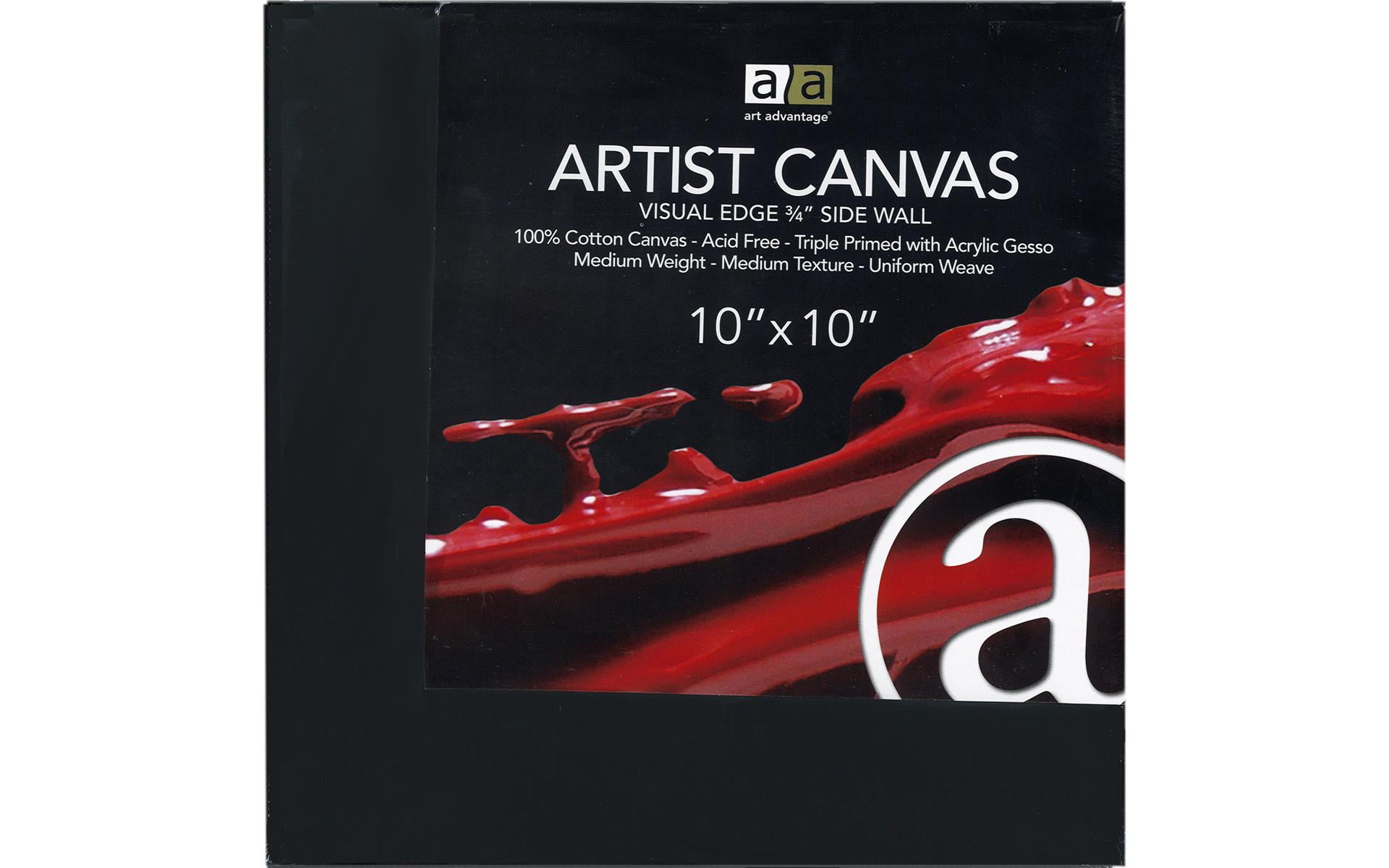 Art Advantage Artist Canvas Visual Edge 10x10Black - Walmart.com