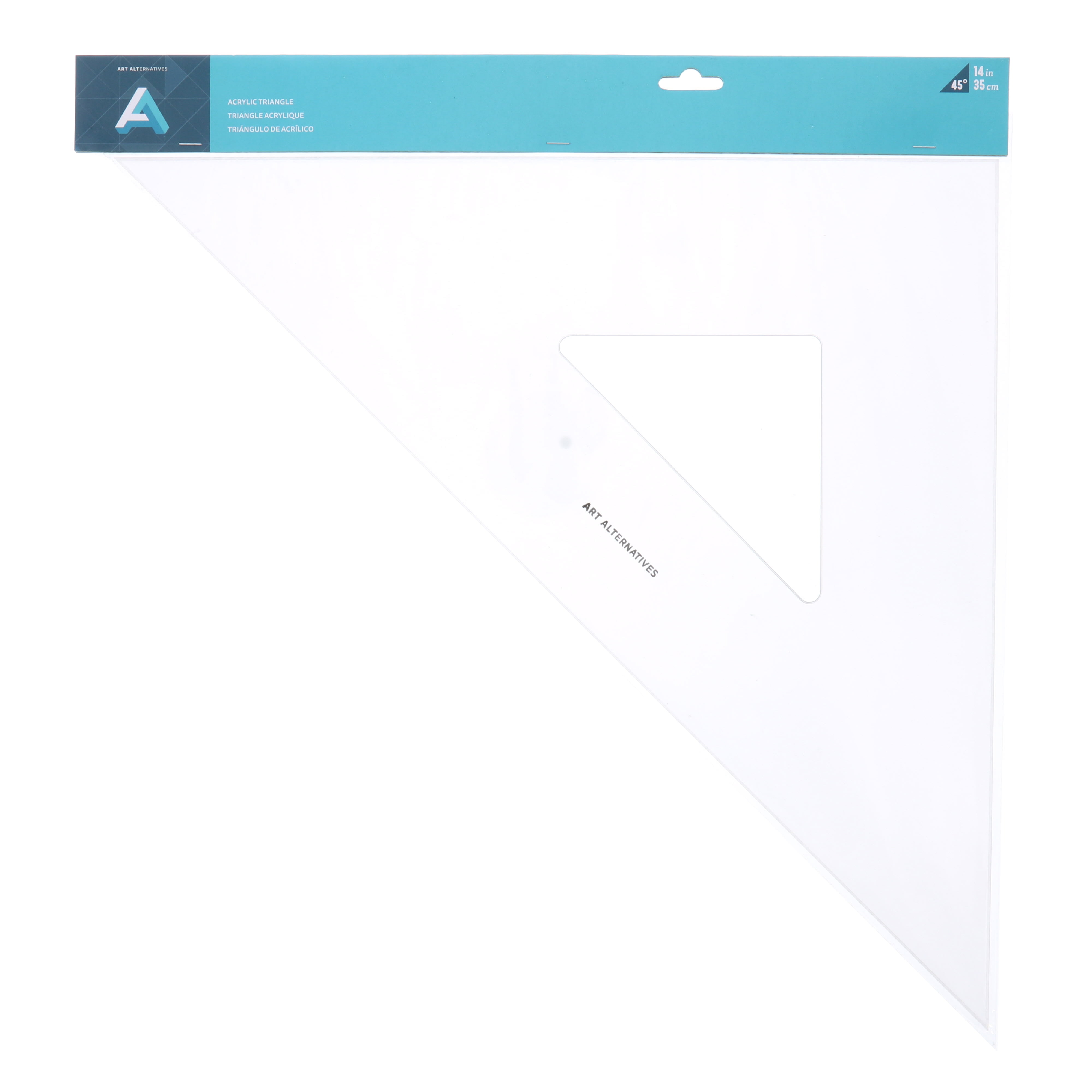 Art Alternatives Acrylic Triangle, 14" 45° - Walmart.com