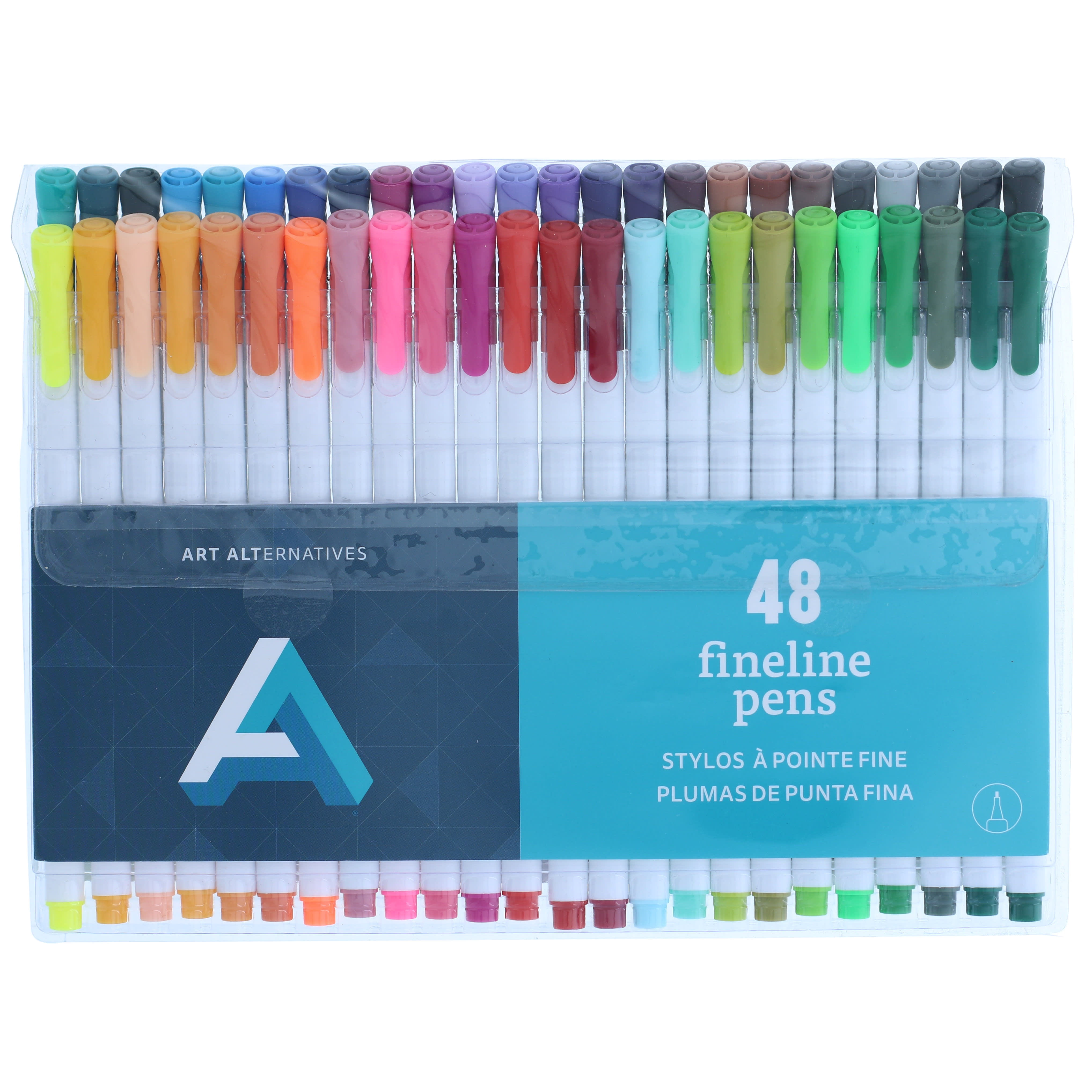 Art Alternatives Fineline Pen Set - 48-Color - Walmart.com