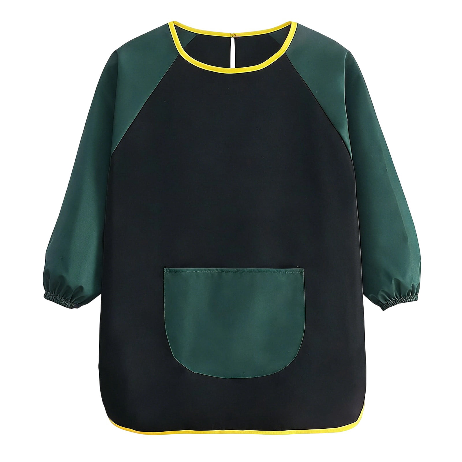 Art Apron For Kids With Front Pocket And Long Sleeves Mealtime And ...