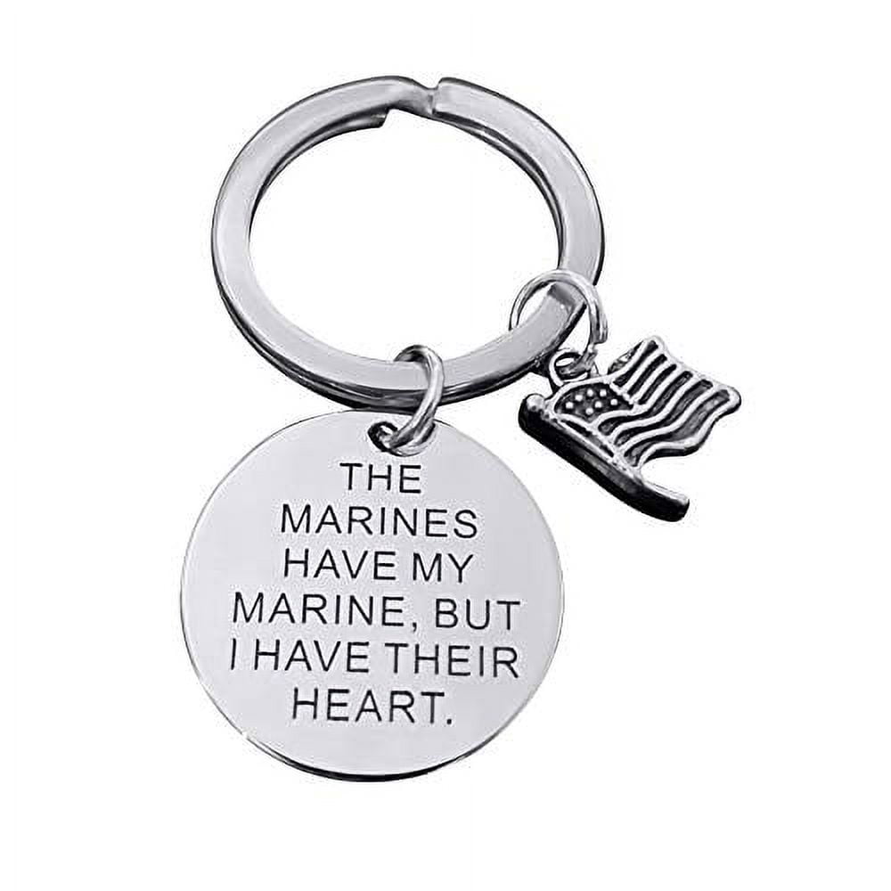 Art Attack USMC United States Marine Corps Keychain, American Flag ...