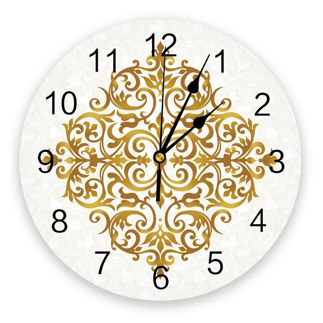 Art Baroque Texture 3D Wall Clock Modern Design Brief Living Room ...