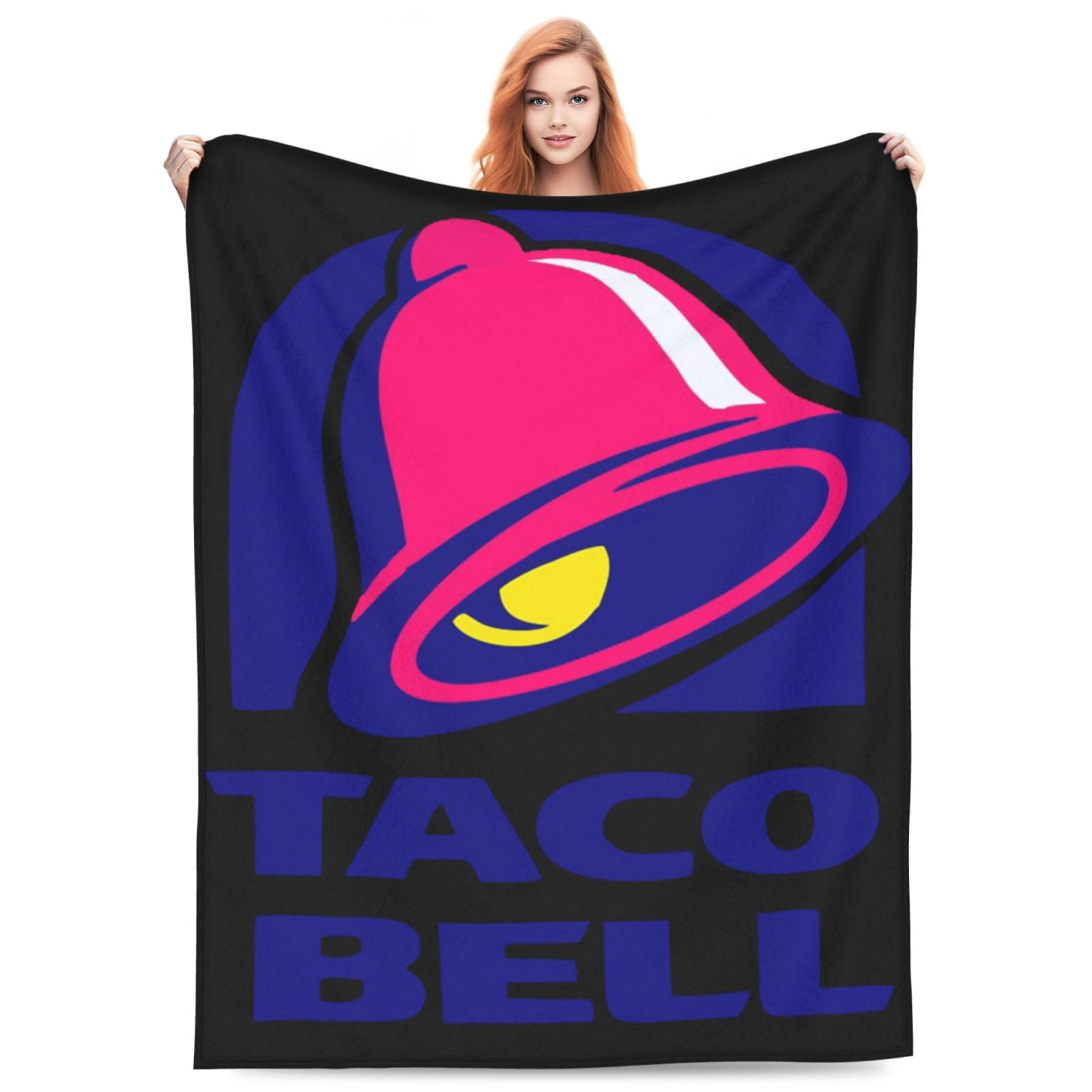 Art Bell With Taco Flannel Blanket Funny Ultra-Soft Micro Warm Throw ...