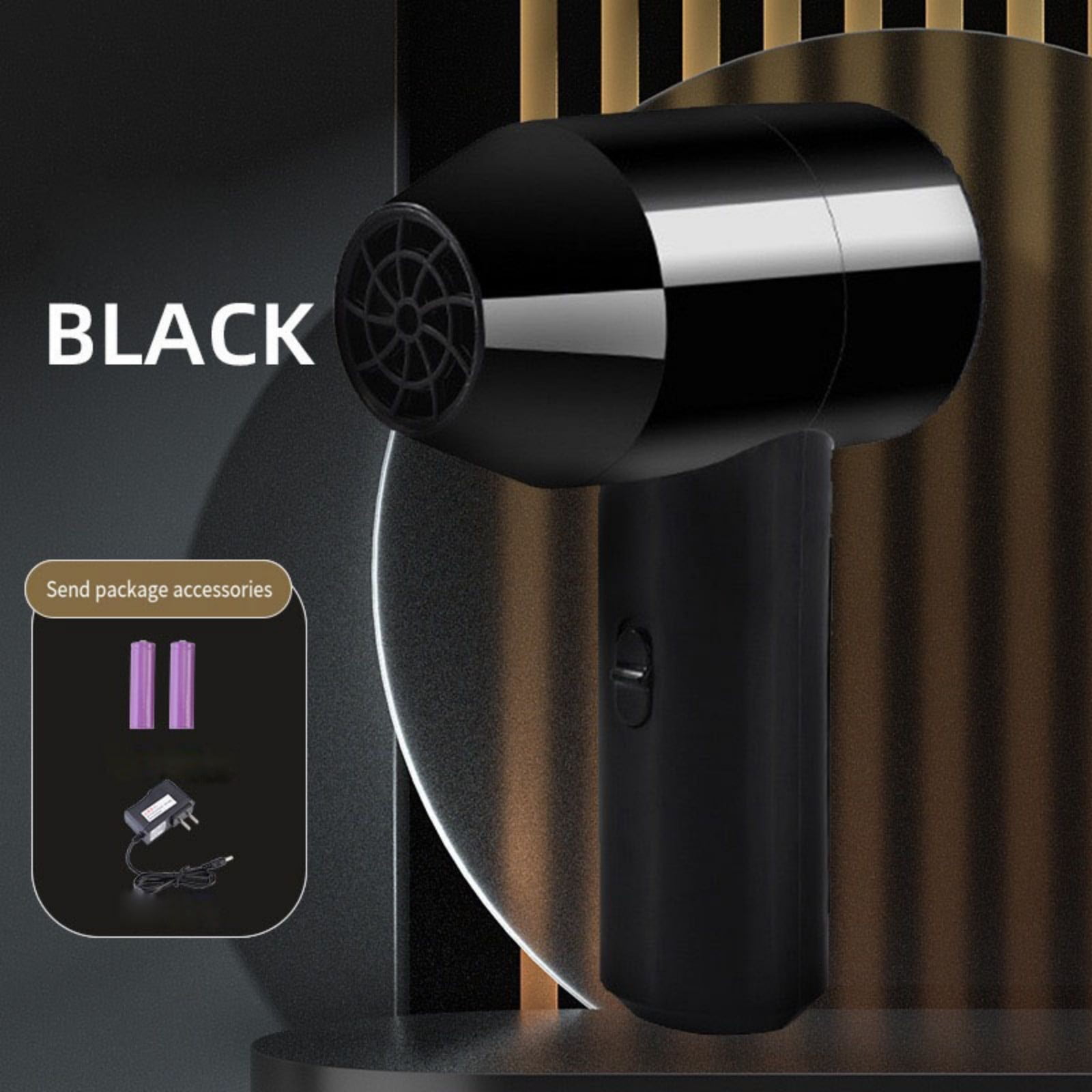 Art Blow Dryer, Portable USB Rechargeable Cordless Hair Dryer, Low ...
