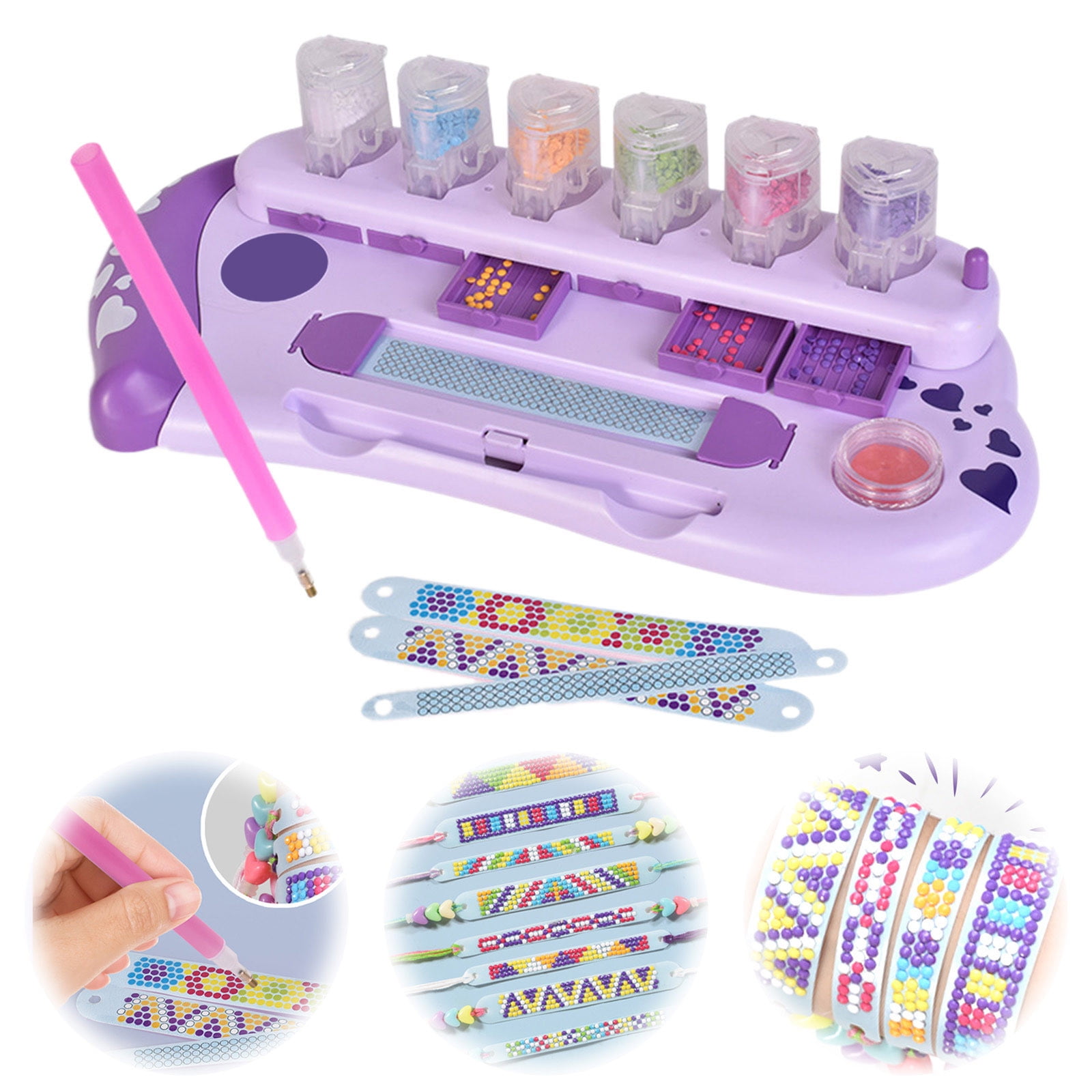 Art Bracelet Kits for Kids - Gem Pen Painting Bracelets for Friendship ...