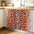 Art Brick Red Cabinet Curtain, Vintage White Polka Dots Red Ombre ...