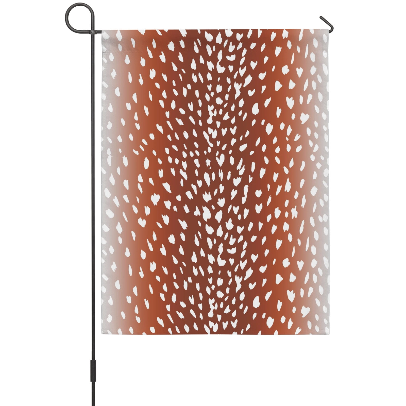 Art Brick Red Garden Flag 12 x 18 Inches, Vintage White Polka Dots Red ...
