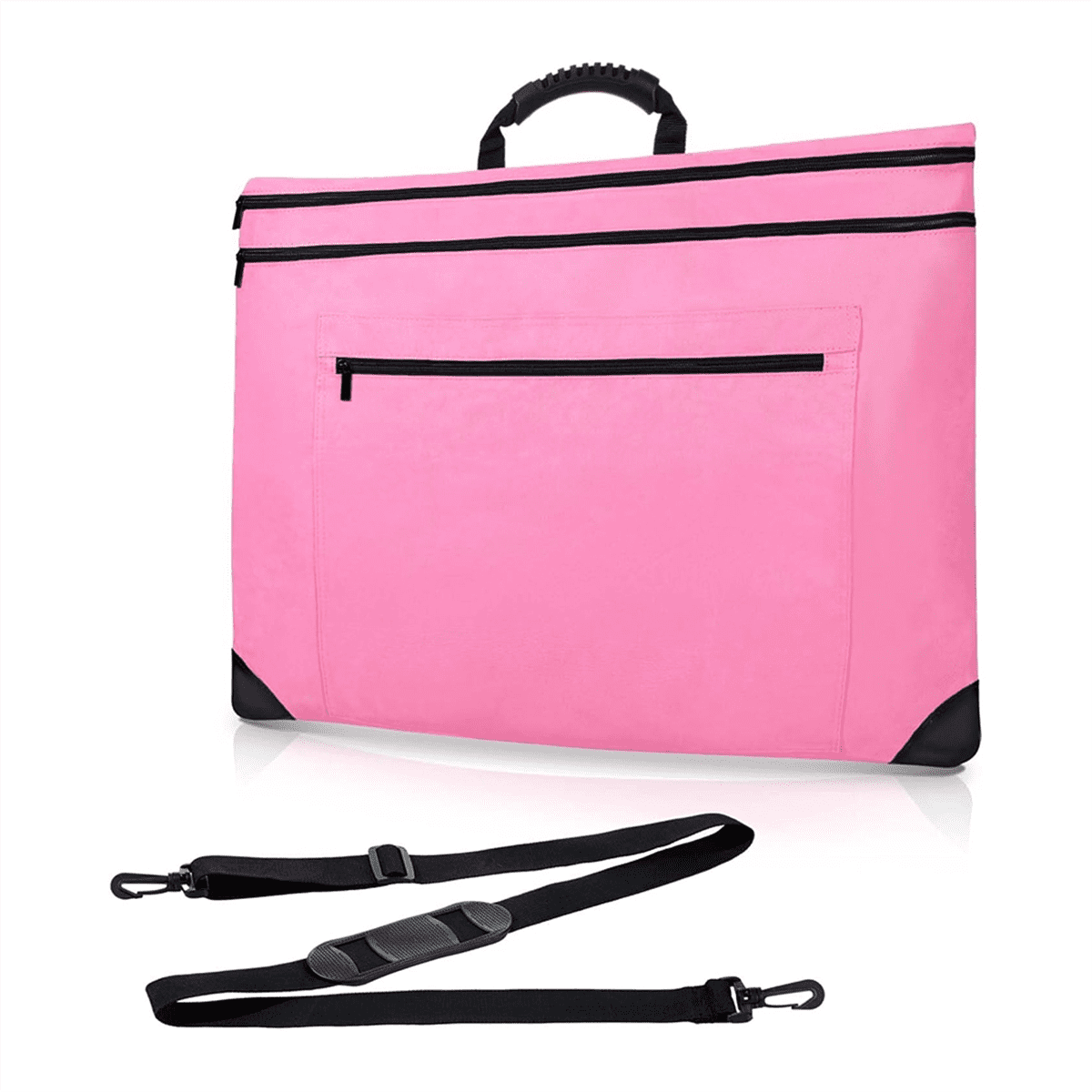 Art Briefcase Waterproof Carrying Case with Sturdy Shoulders and Handle ...