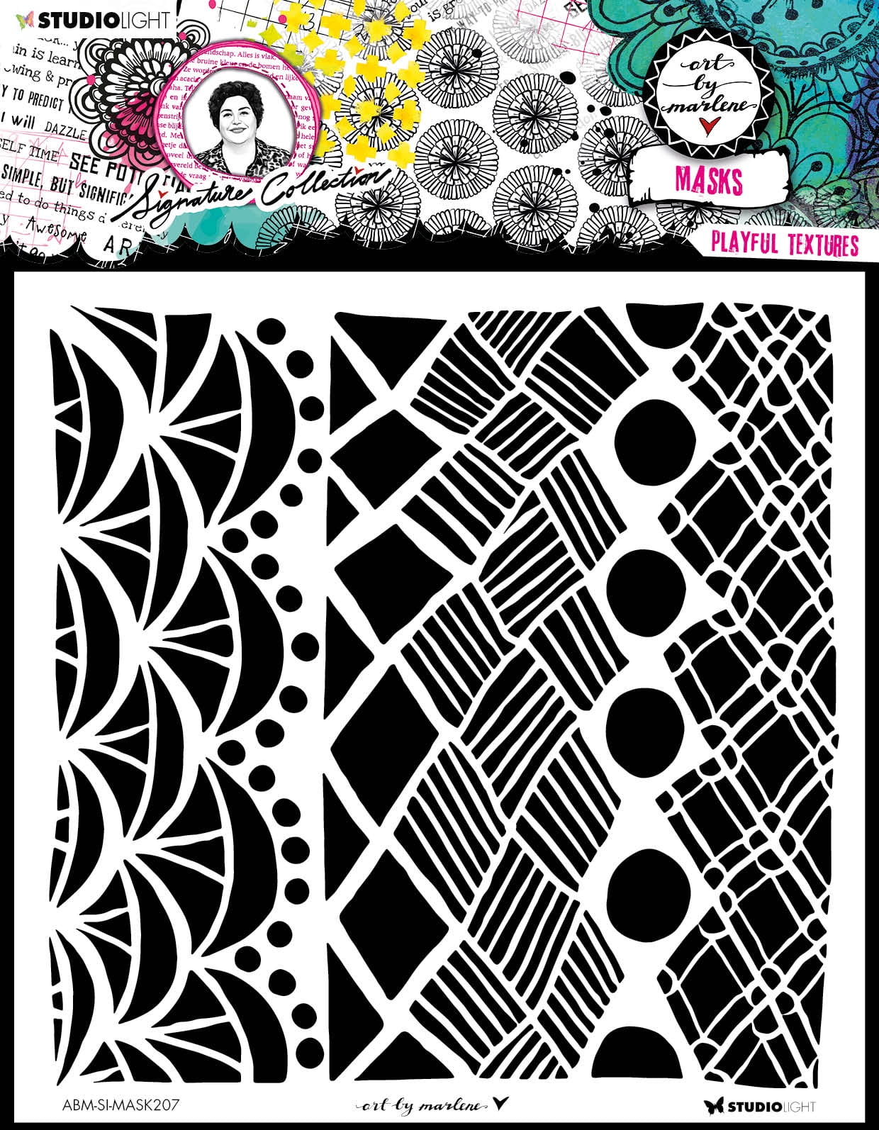 Art By Marlene Signature Collection 7.87"X7.87" Stencil-Nr. 207 ...