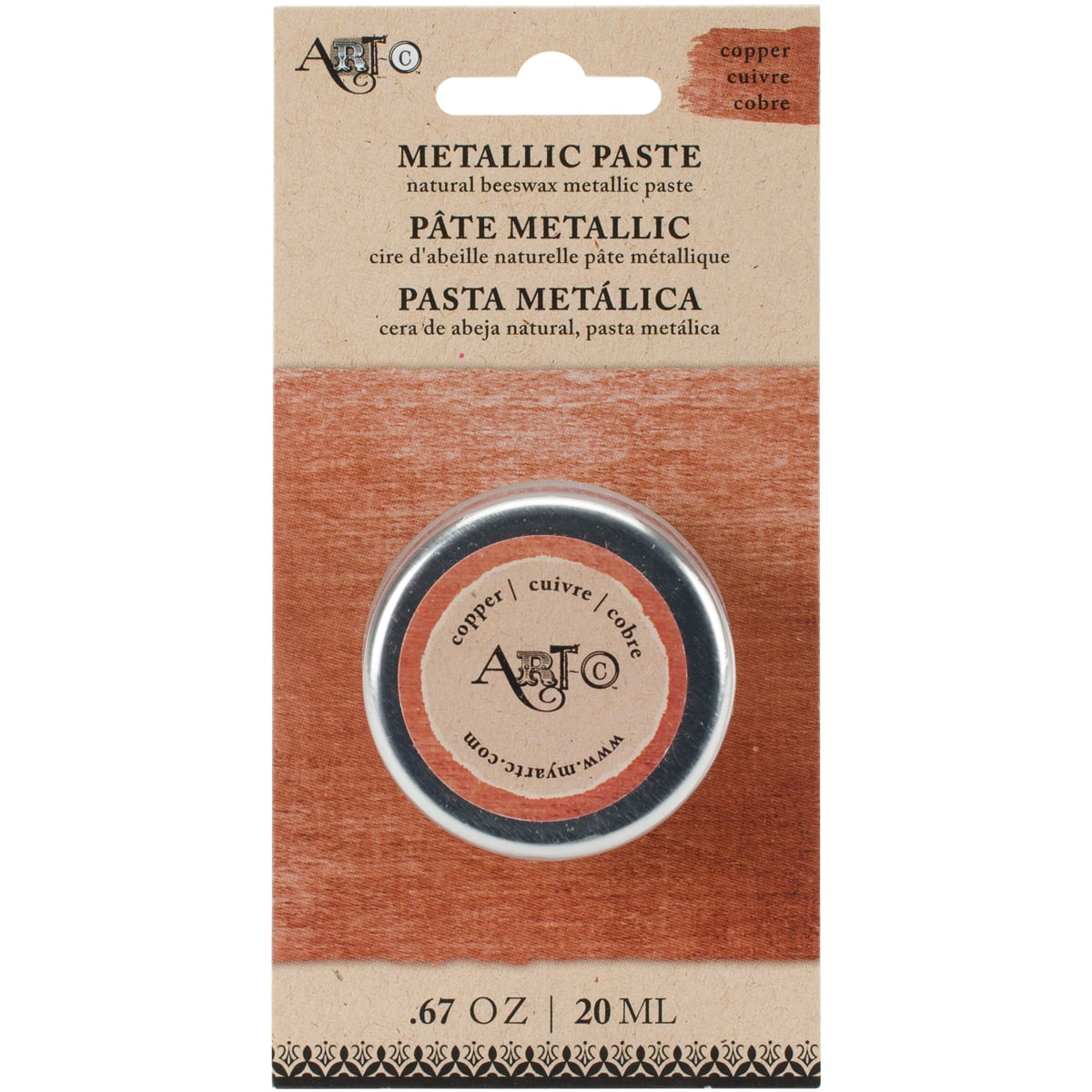 Art-C Wax Paste Metallic 20ml-Copper - Walmart.com