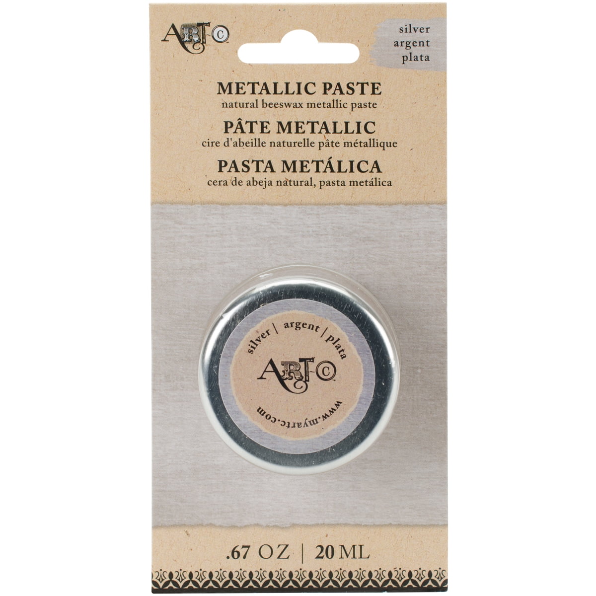 Art-C Wax Paste Metallic 20ml-Silver - Walmart.com