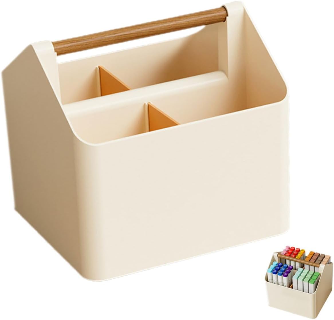 Art Caddy Organizer with Handle, Office Organization Desktop Organizer ...