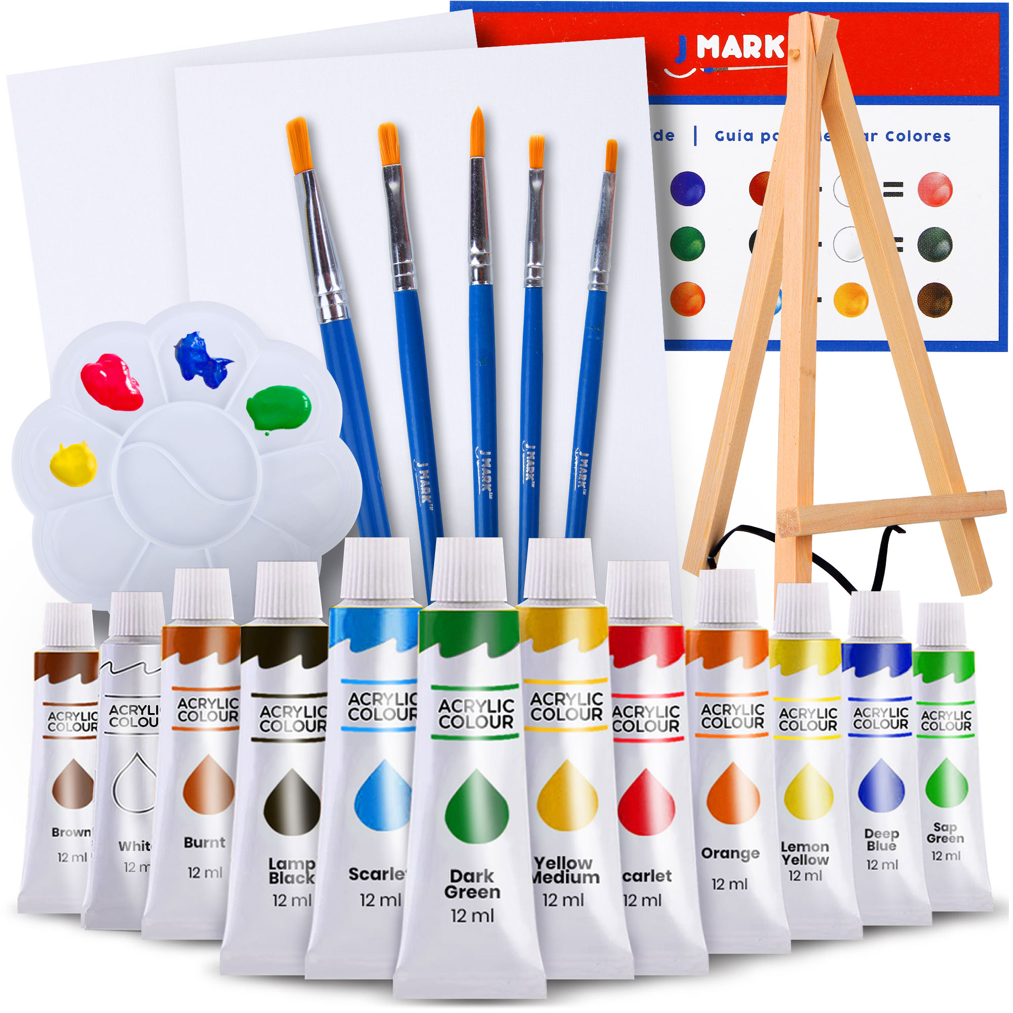 Metallic Rub-On Paint Palette - 7 Colors Kit #1 - Walmart.com