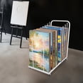Art Canvas Storage Rack with Wheels, Painting Drying Rack, Storage ...