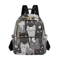 Art Cats Pattern Fashion Backpack Quilted Lightweight Women Travel ...