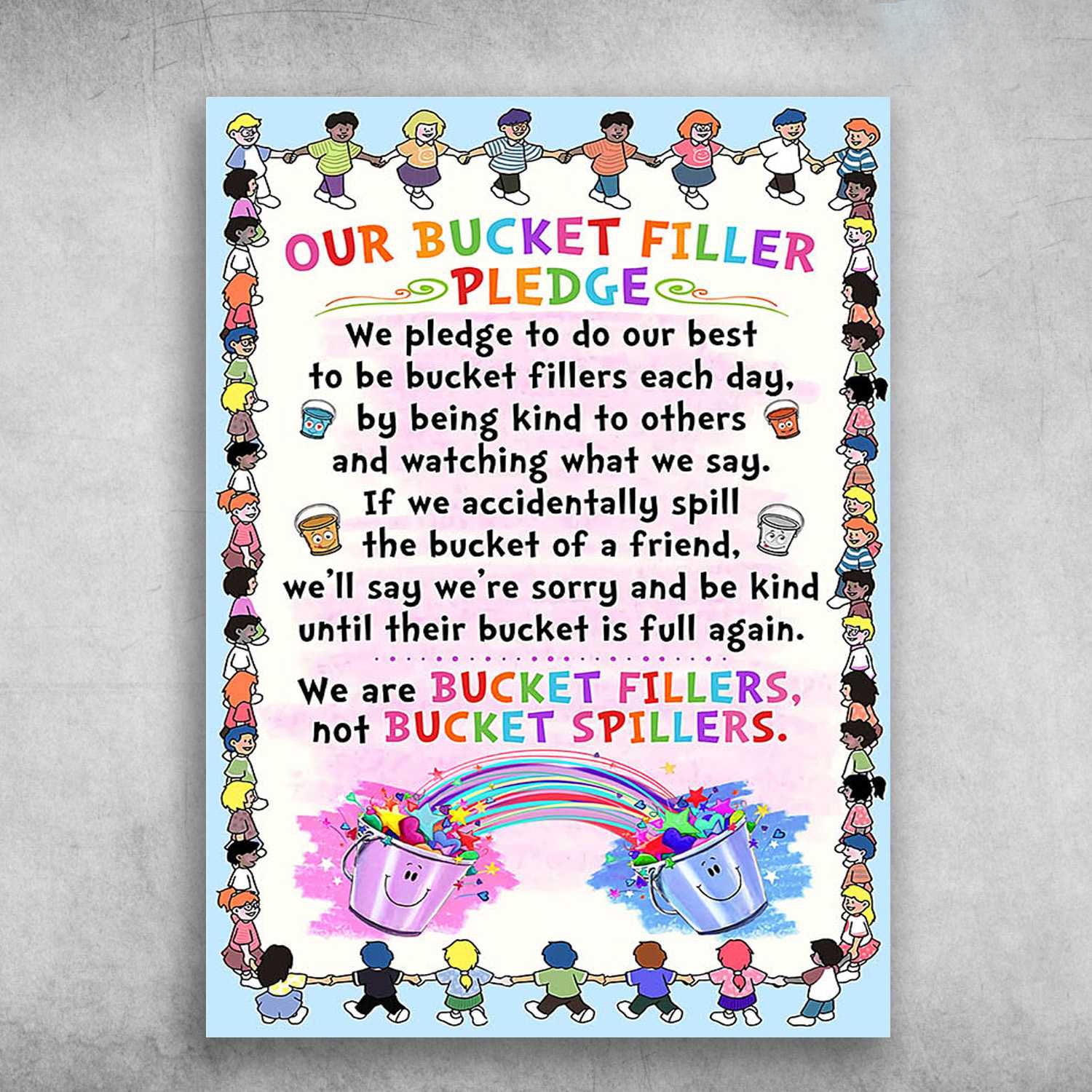 Art Class, Our Bucket Filler Pledge, We Pledge To Do Our Best, To Be ...