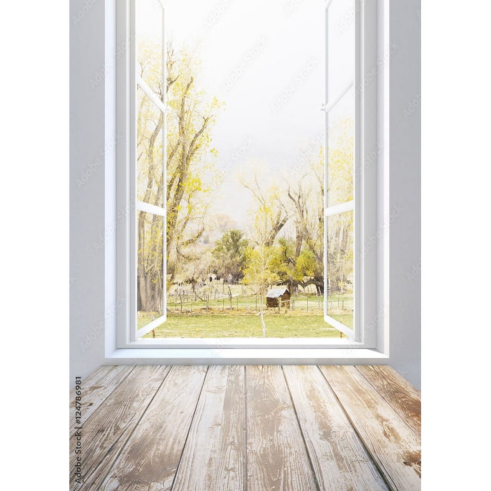 Art Cloth Scenery Outside The Window Photography Backgrounds Props ...