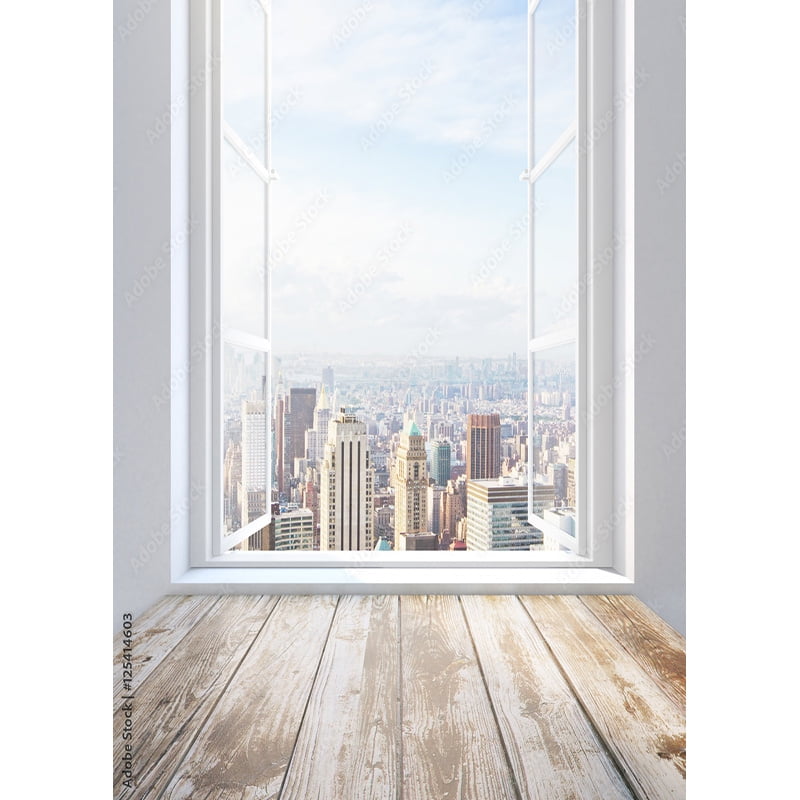 Art Cloth Scenery Outside The Window Photography Backgrounds Props ...