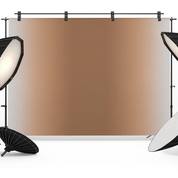 Art Coffee Brown Backdrops for Photography, Vintage White Brown Ombre ...