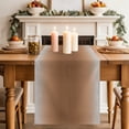 Art Coffee Brown Dining Table Runner, Vintage White Brown Ombre ...