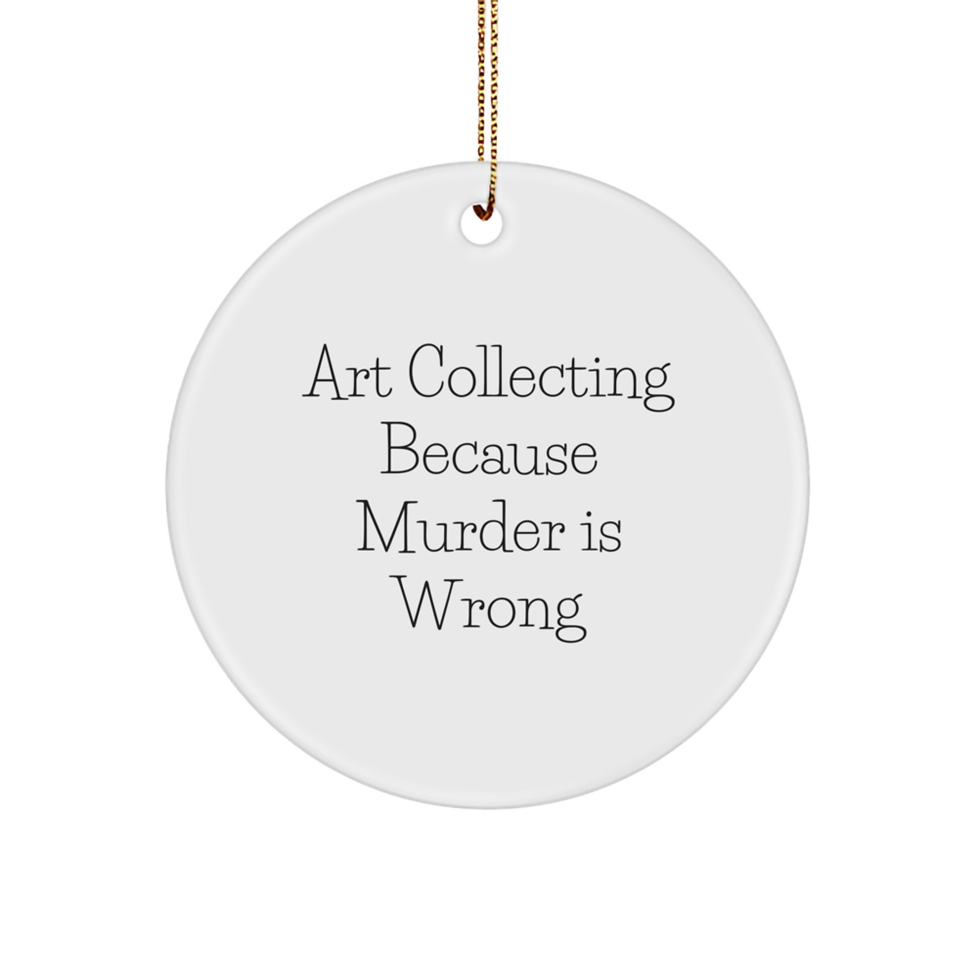 Art Collecting Gifts from Men, Funny Circle Ornaments for Women, Art ...