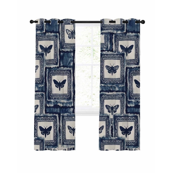 Art Country Blackout Curtains 84 Inch Length Vintage Retro Red Dark ...