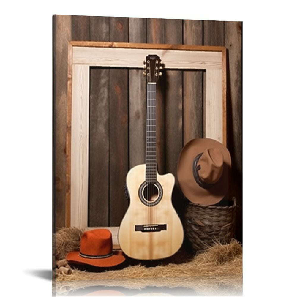 Art for Cowboy Men Cowgirl - Rustic Farmhouse Bathroom Poster - Boho ...