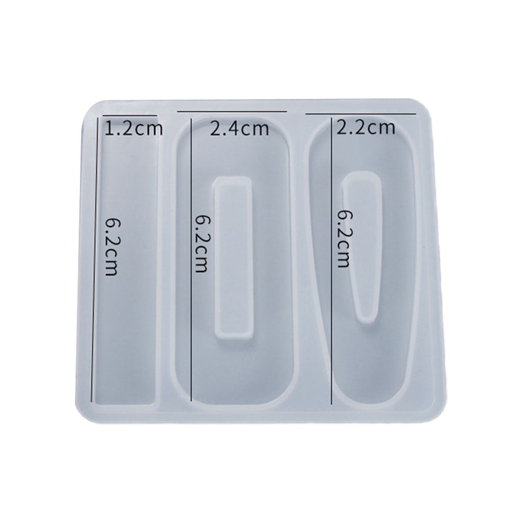 Art Crafts Hairpin Casting Epoxy Resin Mold Hair Clips Barrettes ...