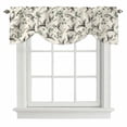 Art Crane Tie Up Valance Curtains Classic Grey Bird Motifs Green ...
