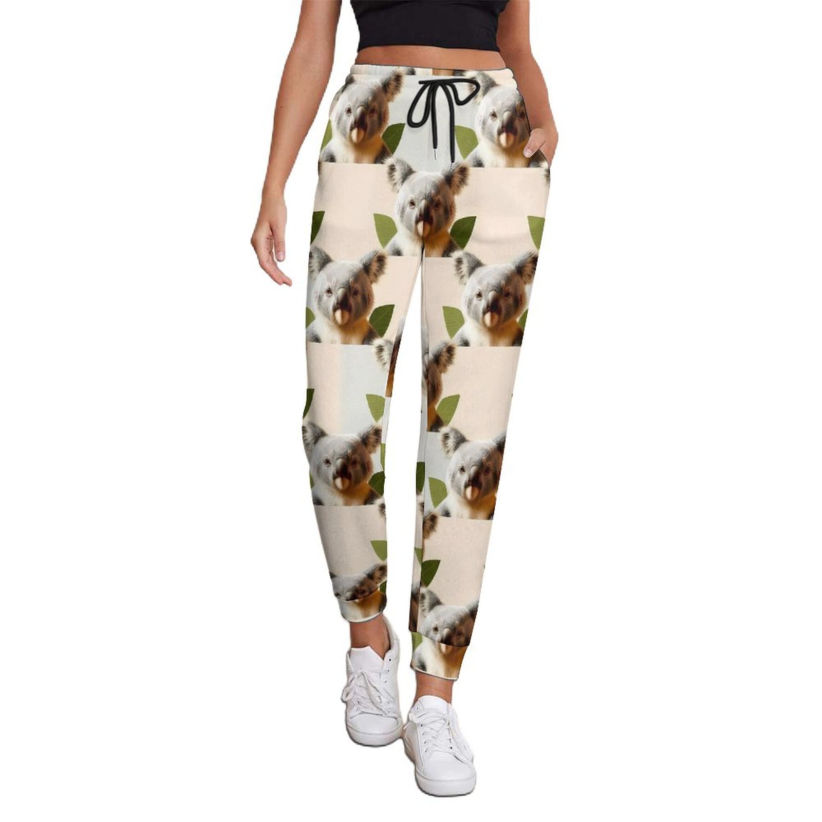 Art Cute Koala Women's Sweatpants Joggers with Pockets, Comfy Sweat ...
