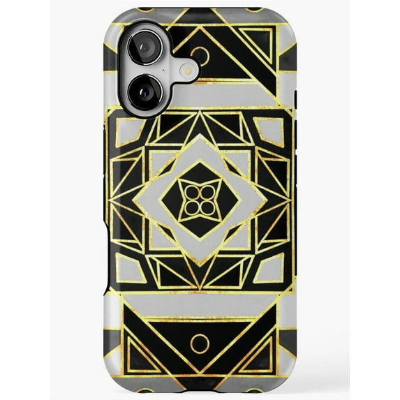 Art Deco Abstract Style Phone Case for iPhone 11 12 13 14 15 16 17 Pro ...