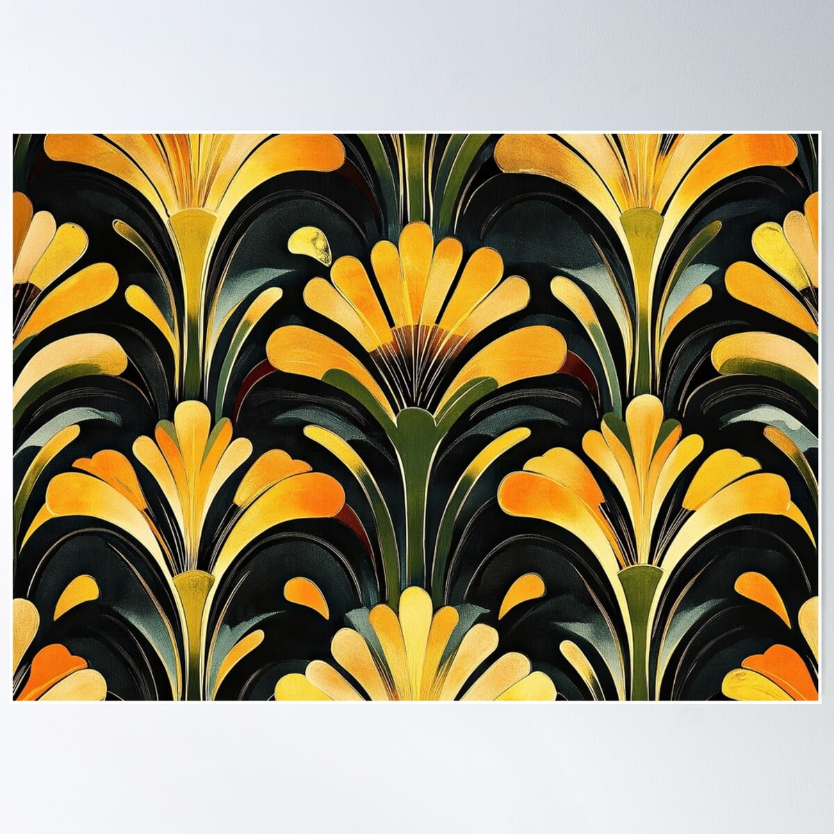 Art Deco - Artful Symmetry Poster Wall Art, Modern Wall Decor For ...