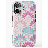 Art Deco Block Print Palms Phone Case for iPhone 11 12 13 14 15 16 17 ...