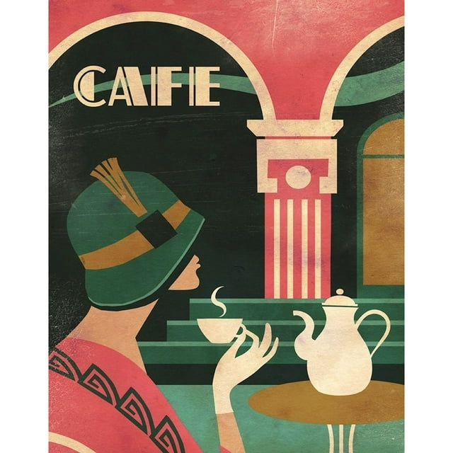 Art Deco Cafe by Martin Wickstrom - Walmart.com