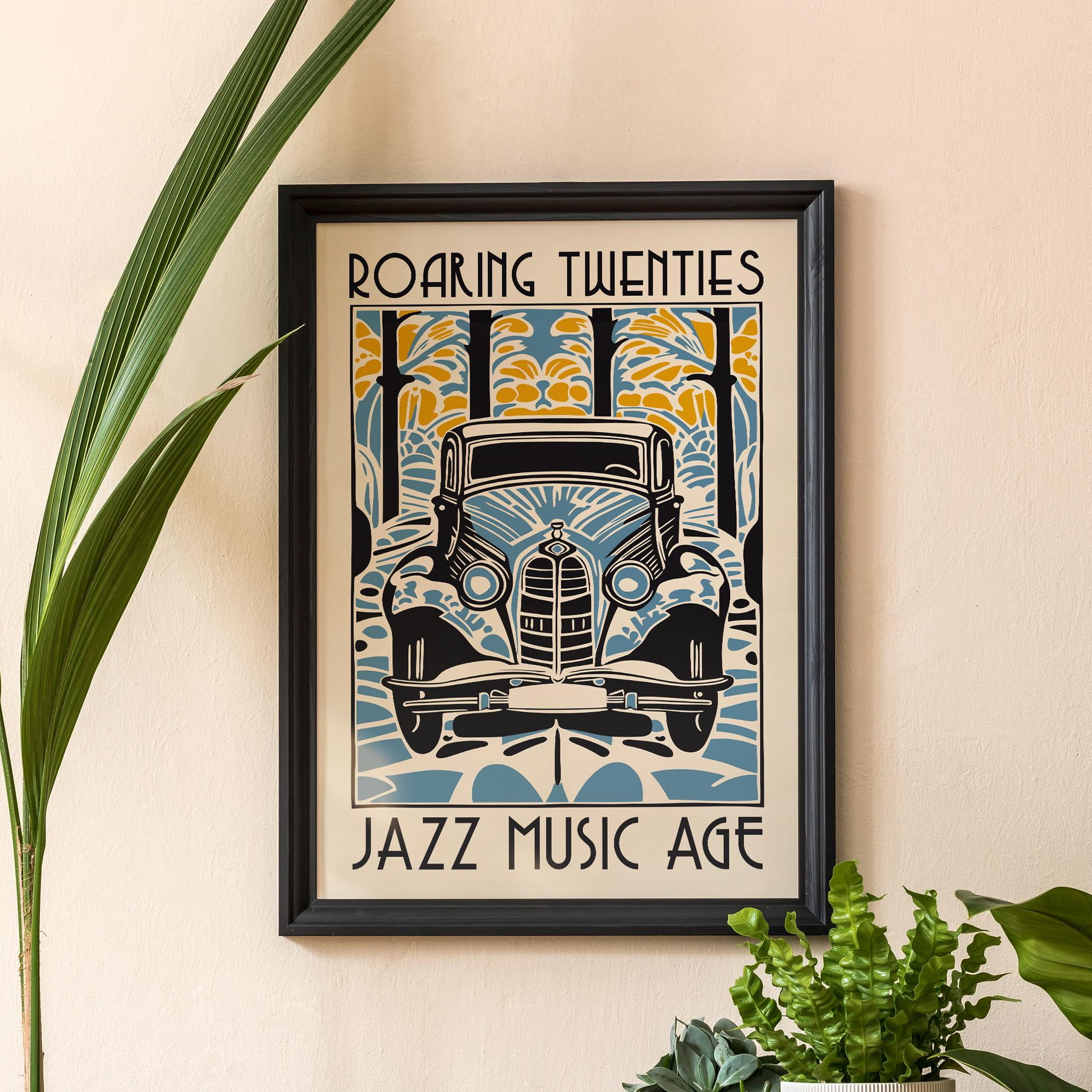 Art Deco Car Poster: Roaring Twenties, Jazz Age Print UNFRAMED Poster ...