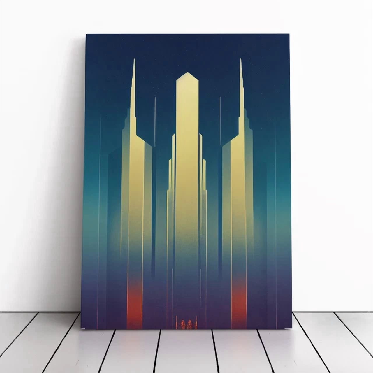 Art Deco City Architecture No.8 Wall Art Print Art Home Decor Vintage ...