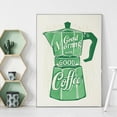 Art Deco Coffee Good Morning Print Unframed Paper Print - Walmart.com
