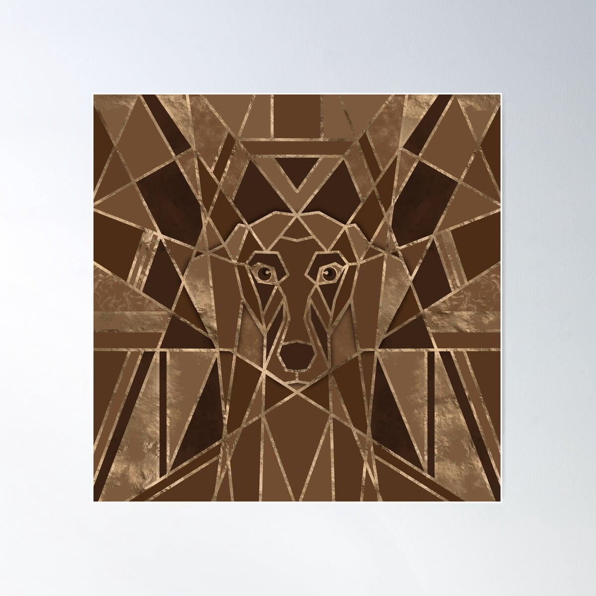 Art Deco Dachshund Dog Poster Wall Art, Modern Wall Decor For Living ...